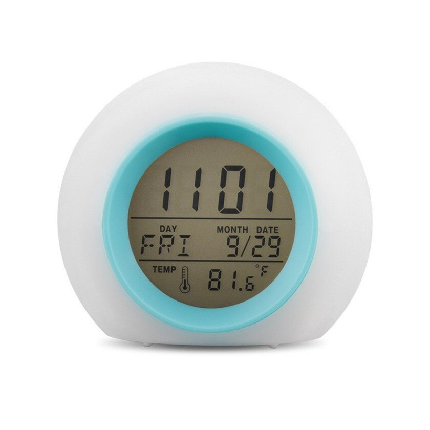 Alarm Clock LED Wake Up Light Digital Clock with T... – Grandado
