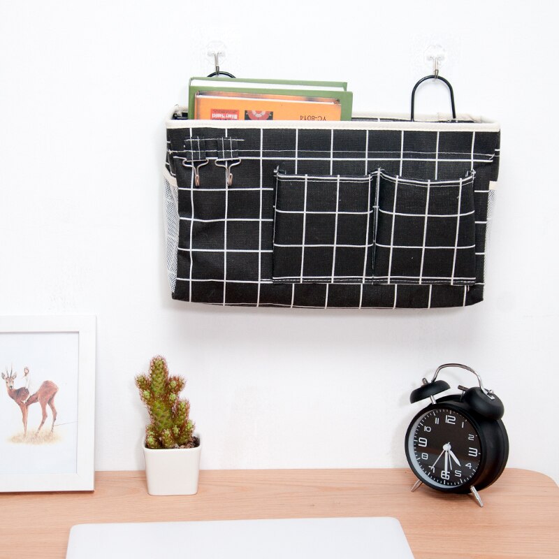 Canvas Nachtkastje Muur Opknoping Diversen Opbergt... – Grandado