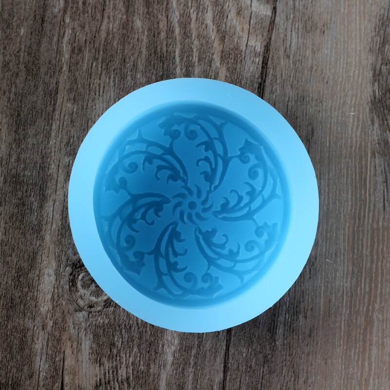 Soap Silicone Mold Round with Classic Patterns Nat... – Grandado