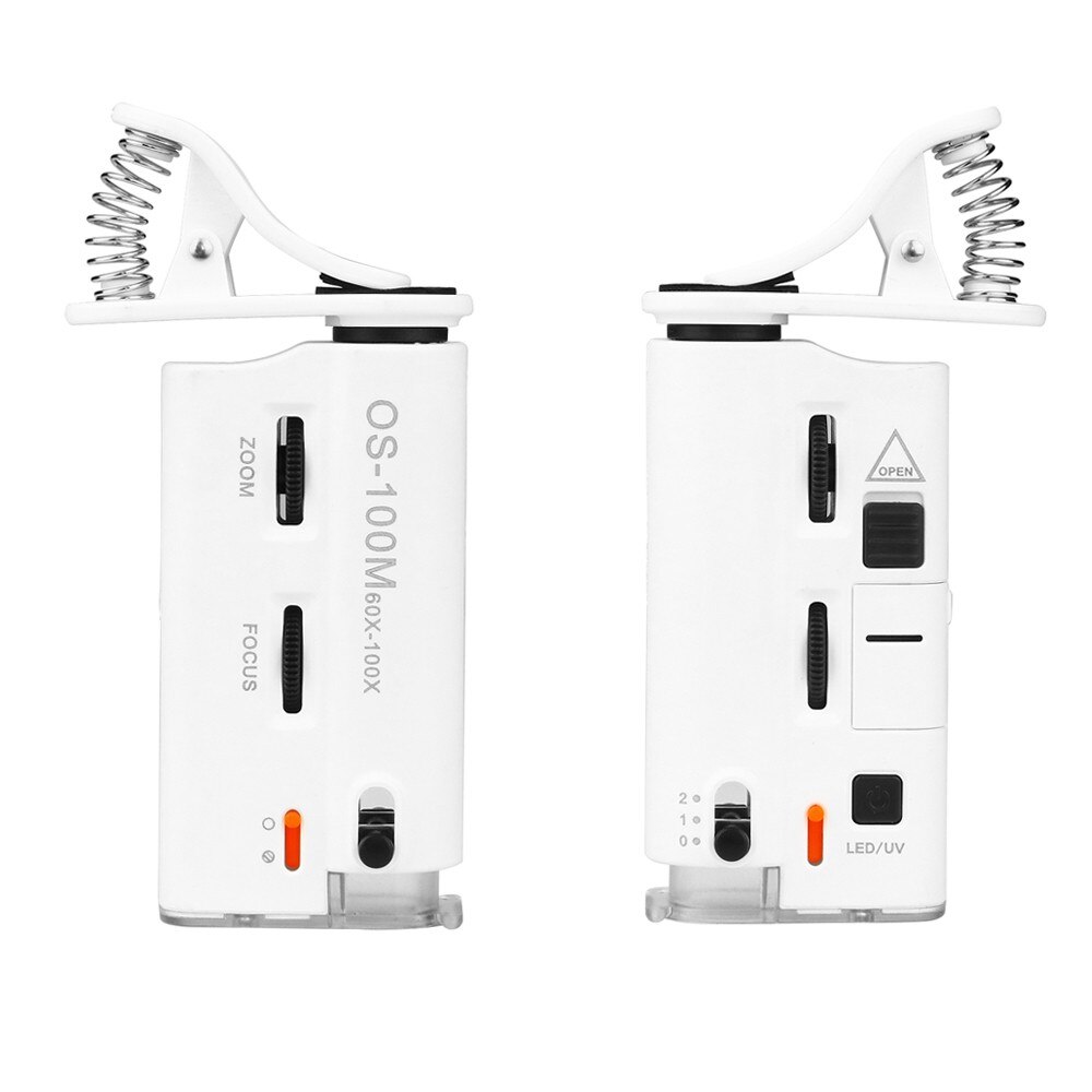 60-100X Cold-warm Light LED Cell Phone Microscope ... – Grandado