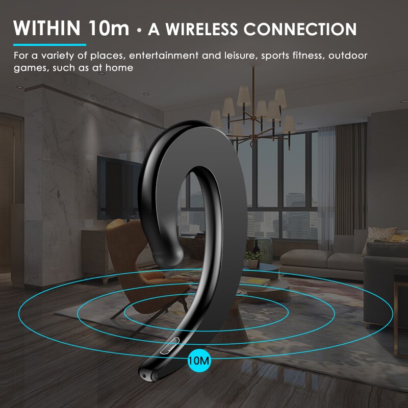 1Pc Bone Conduction Ear Hook Bluetooth Connection ... – Vicedeal