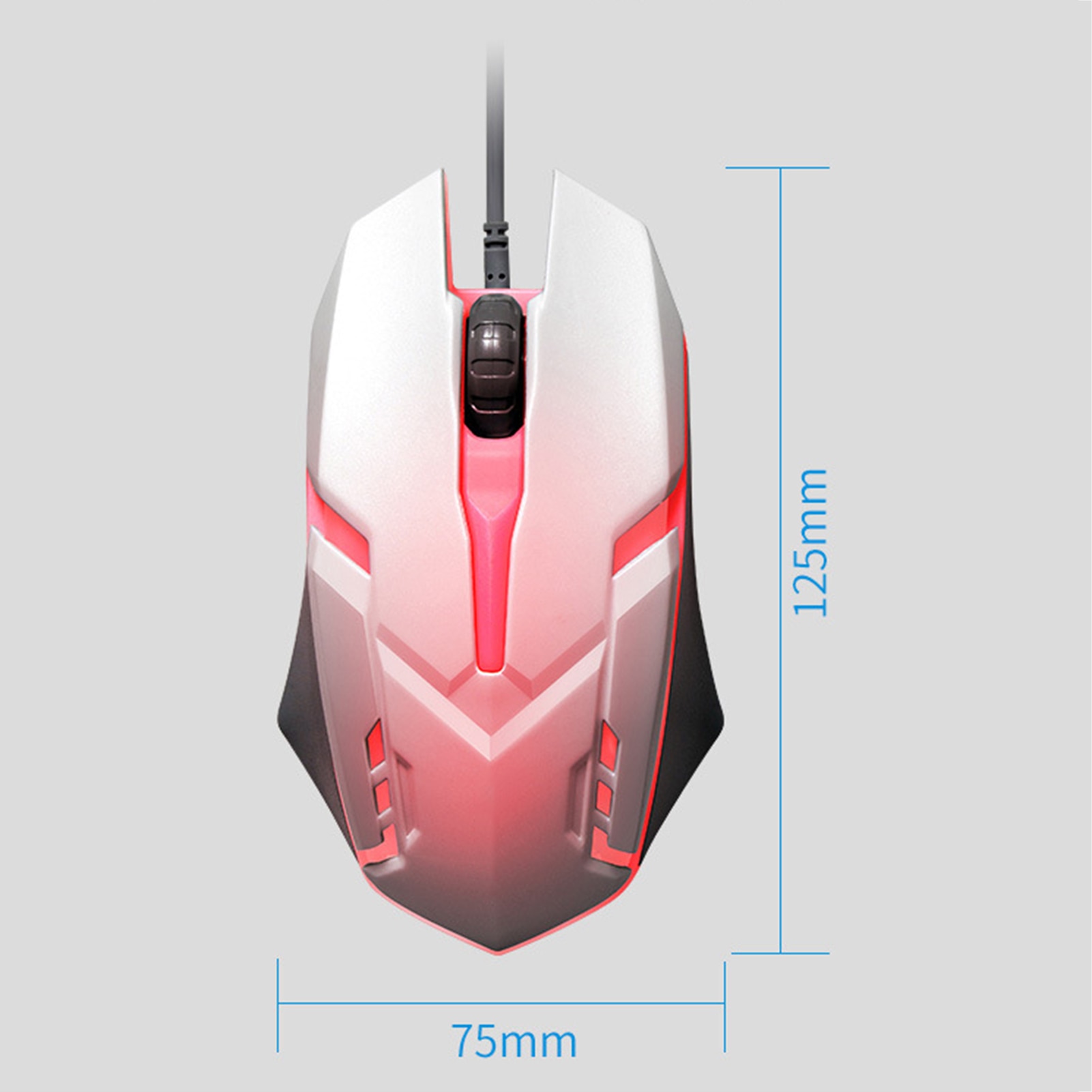 104 Keys ABS Luminous Wired Gaming Keyboard Mouse ... – Grandado