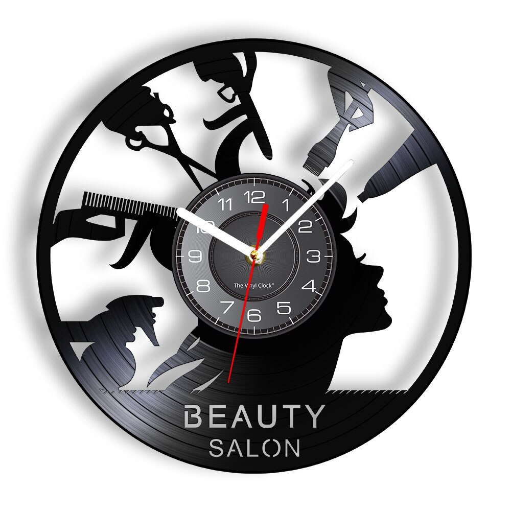 Beauty Salon Shop Decor Makeup Wall Clock Made Of ... – Vicedeal