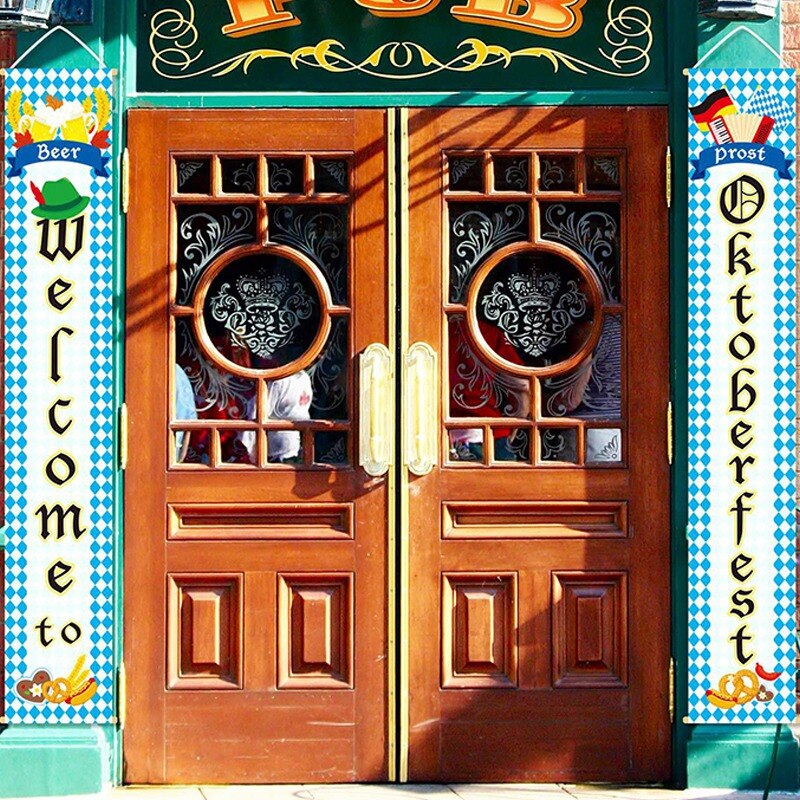 German Oktoberfest Banner Hanging Flag Bavarian Be... – Grandado