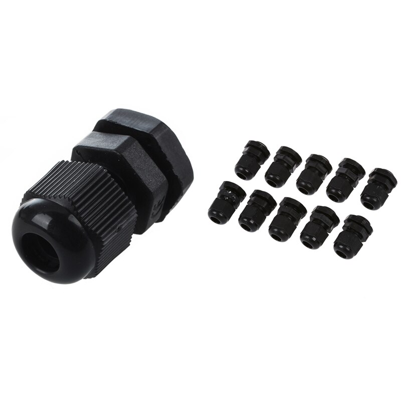 20 Pcs Black Plastic Waterproof Cable Glands Joint... – Grandado