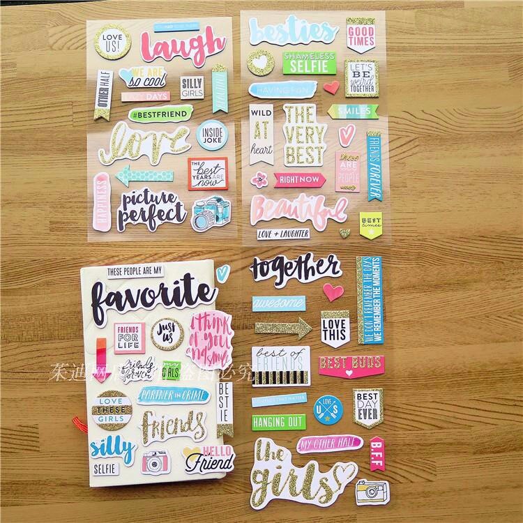 YPP CRAFT My Friends 3D Die Cut Self-adhesive Stic... – Grandado