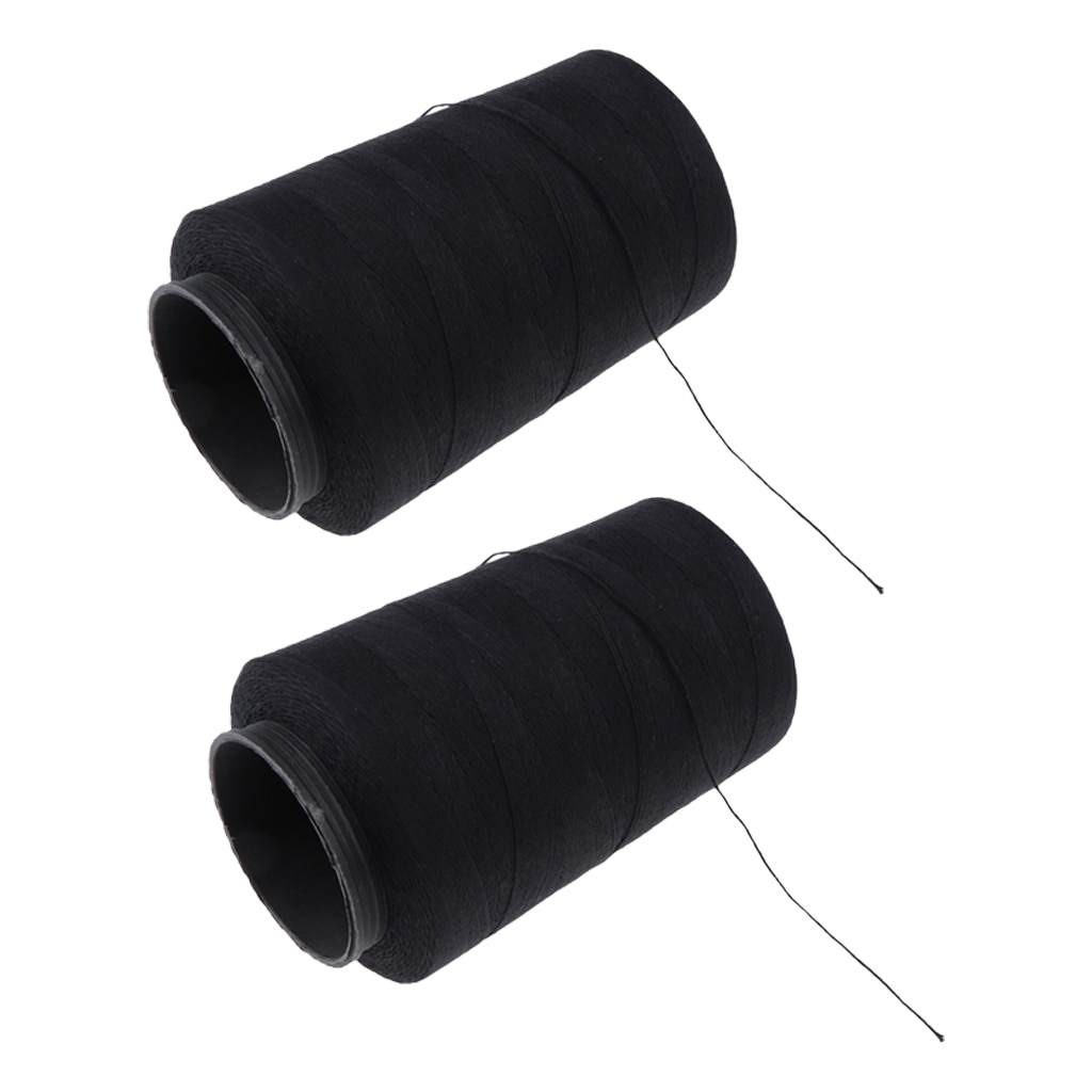 2Pcs Black Weaving Thread Spool 902 Yards for Wig ... – Grandado