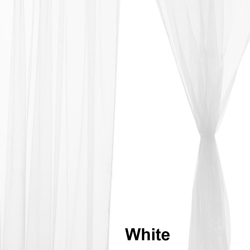 1Pair (2 Panels) Of Tulle Curtains Tulle Window Vo... – Vicedeal