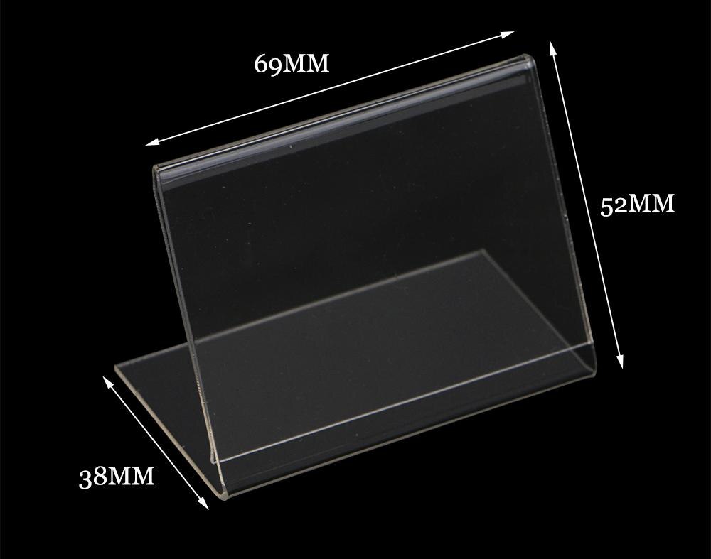 L Sign Holder Acrylic Frame Sign Stand Label Frame... – Grandado