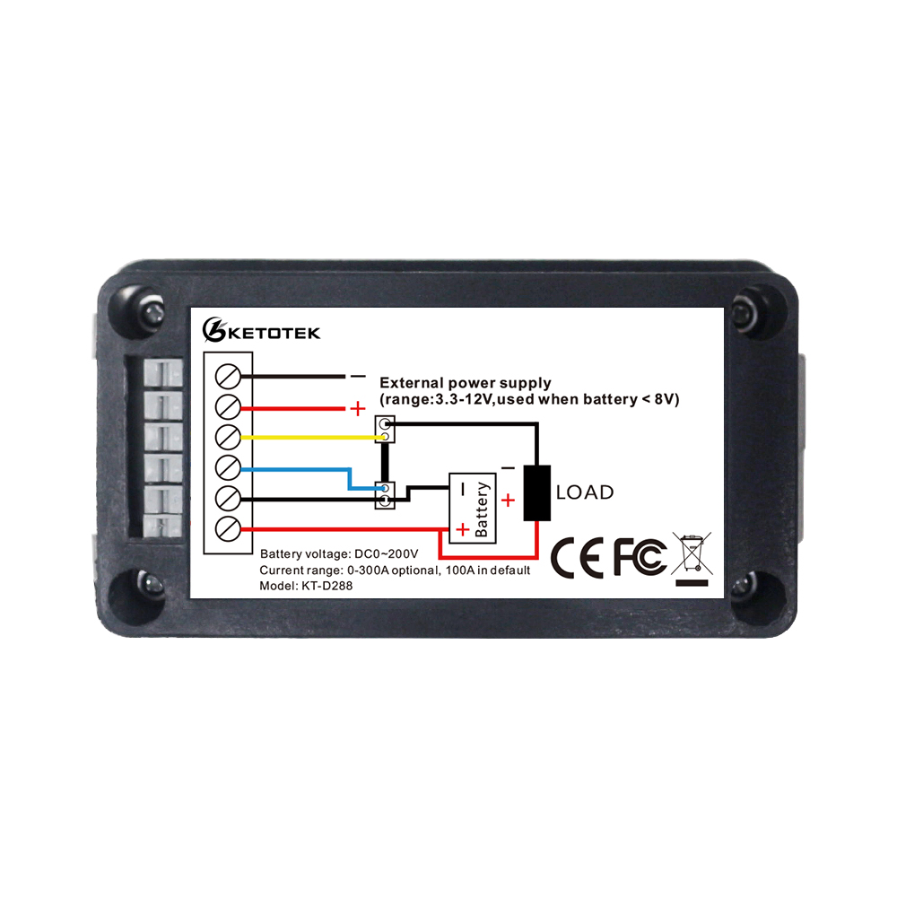 DC Voltmeter Ammeter 0-200V 10A/50A/100A/200A/300A... – Grandado