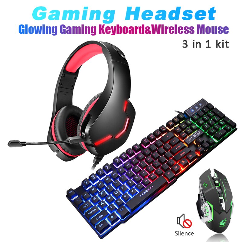 Gaming Keyboard and Wireless Mouse+Gaming Headset ... – Vicedeal