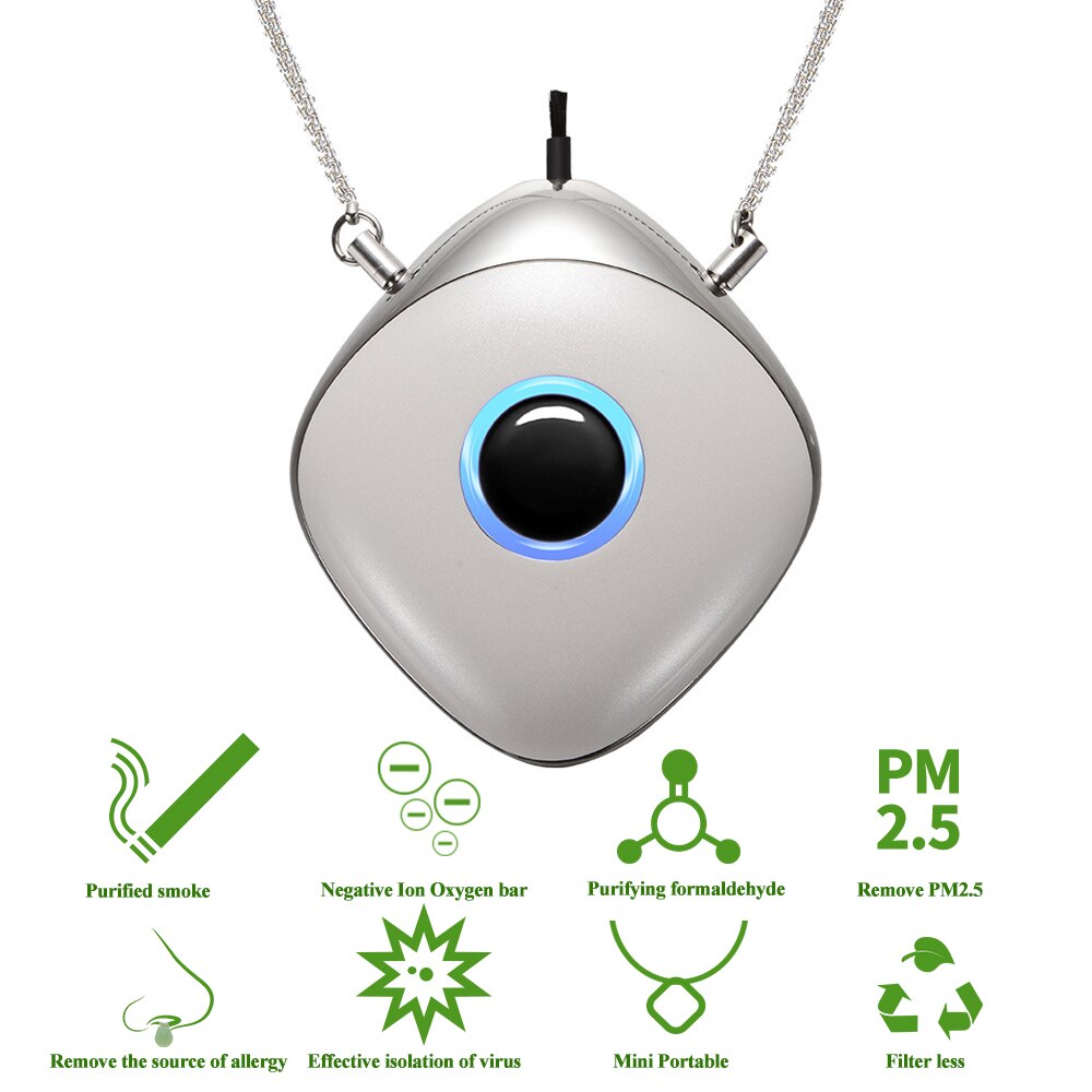 Necklace Air Purifier Mini USB portable personal w... – Grandado