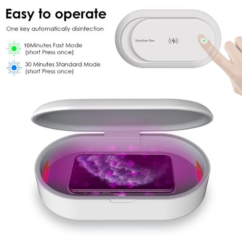 UV Phone Sanitizer, Portable Phone Cleaner Box wit... – Vicedeal