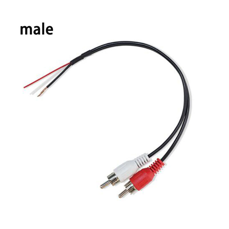 2 Way Dual RCA Male Female Connector Extension Cop... – Grandado