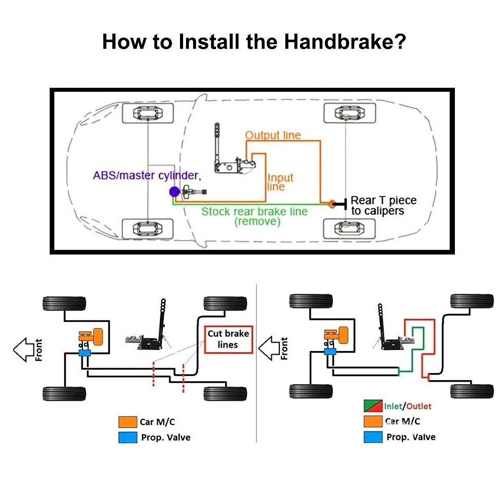 Vertical Horizonal Hydraulic Handbrake Racing Car ... – Grandado