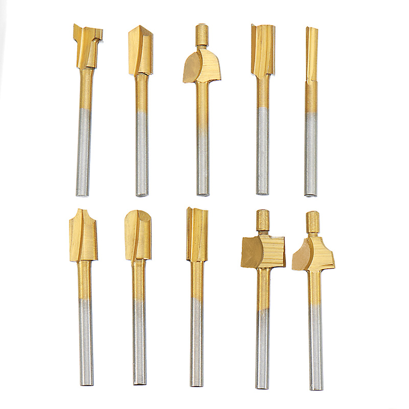 10 teile/satz 3mm Holz Cutter Fräsen HSS Titan Rou... – Grandado