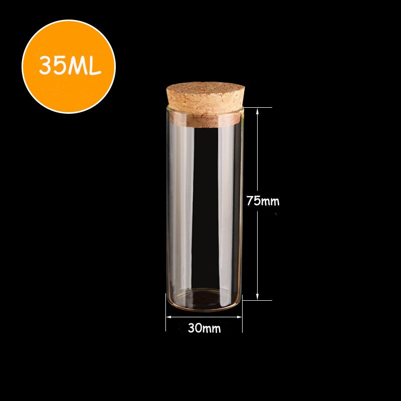 15-60ml Mini Transparent Glass Empty Sample Jar Wi... – Grandado