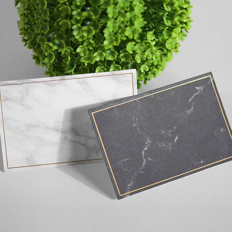 1PC Marbled Gold Stamping Card Fold Greeting Card ... – Grandado