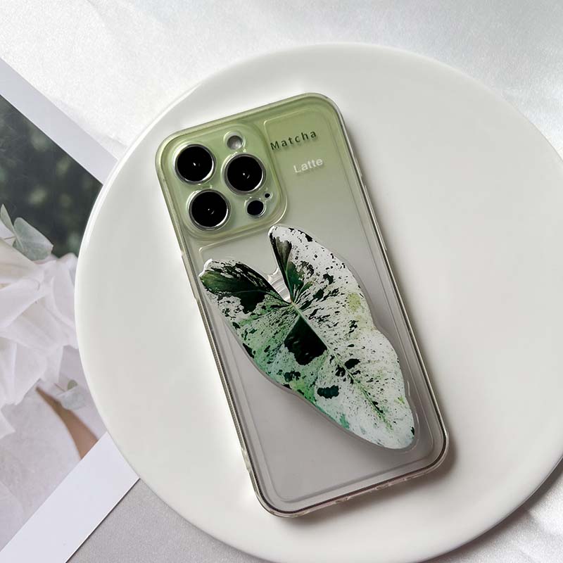 Socket Folding Grip Tok Pretty Leaf Acrylic Phone ... – Grandado