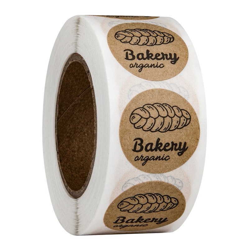 1000 Pcs Ronde Dank U Bakkerij Kraftpapier Verpakk... – Grandado