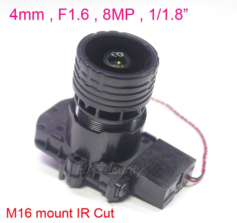 4mm , 8MP , F1.6 Lens 1/1.8" M16 mount Lens for CC... – Grandado
