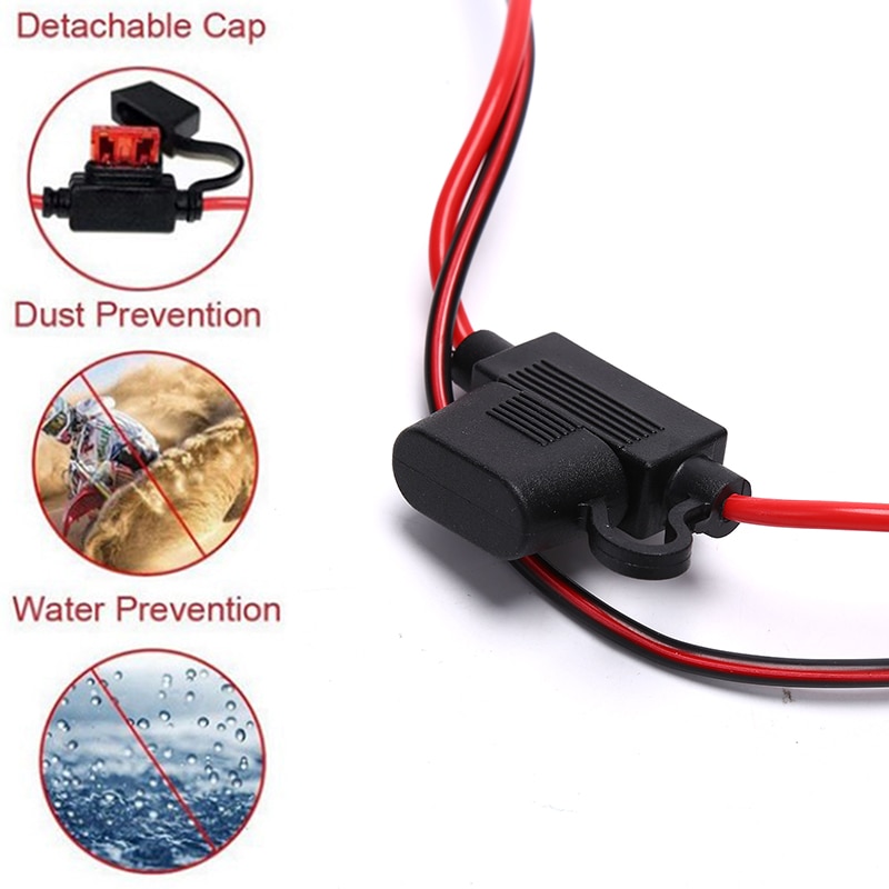 16AWG 4FT 6FT 10FT 12V Ring Terminal SAE to O Ring... – Vicedeal