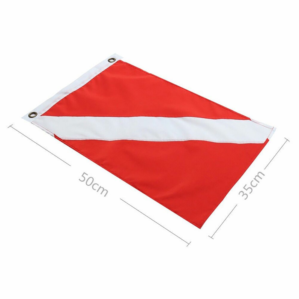 35X50CM Red Diver Down Flag Kayak Boat Safety Sign... – Grandado