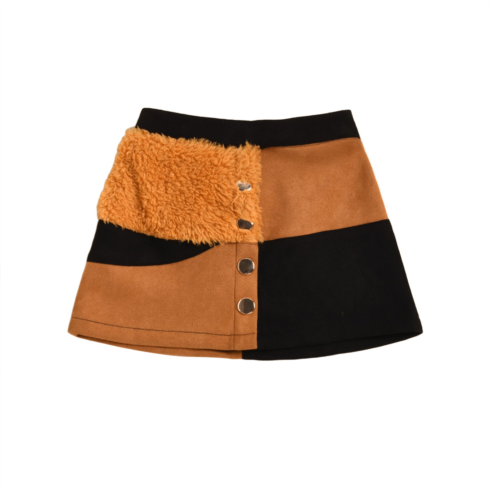 2-6Y Meisjes Bont Patchwork Mini Rokken Kinderen H... – Vicedeal