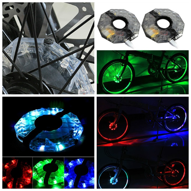 1/2pcs Rechargeable LED RGB Colorful Bike Wheel Hu... – Grandado