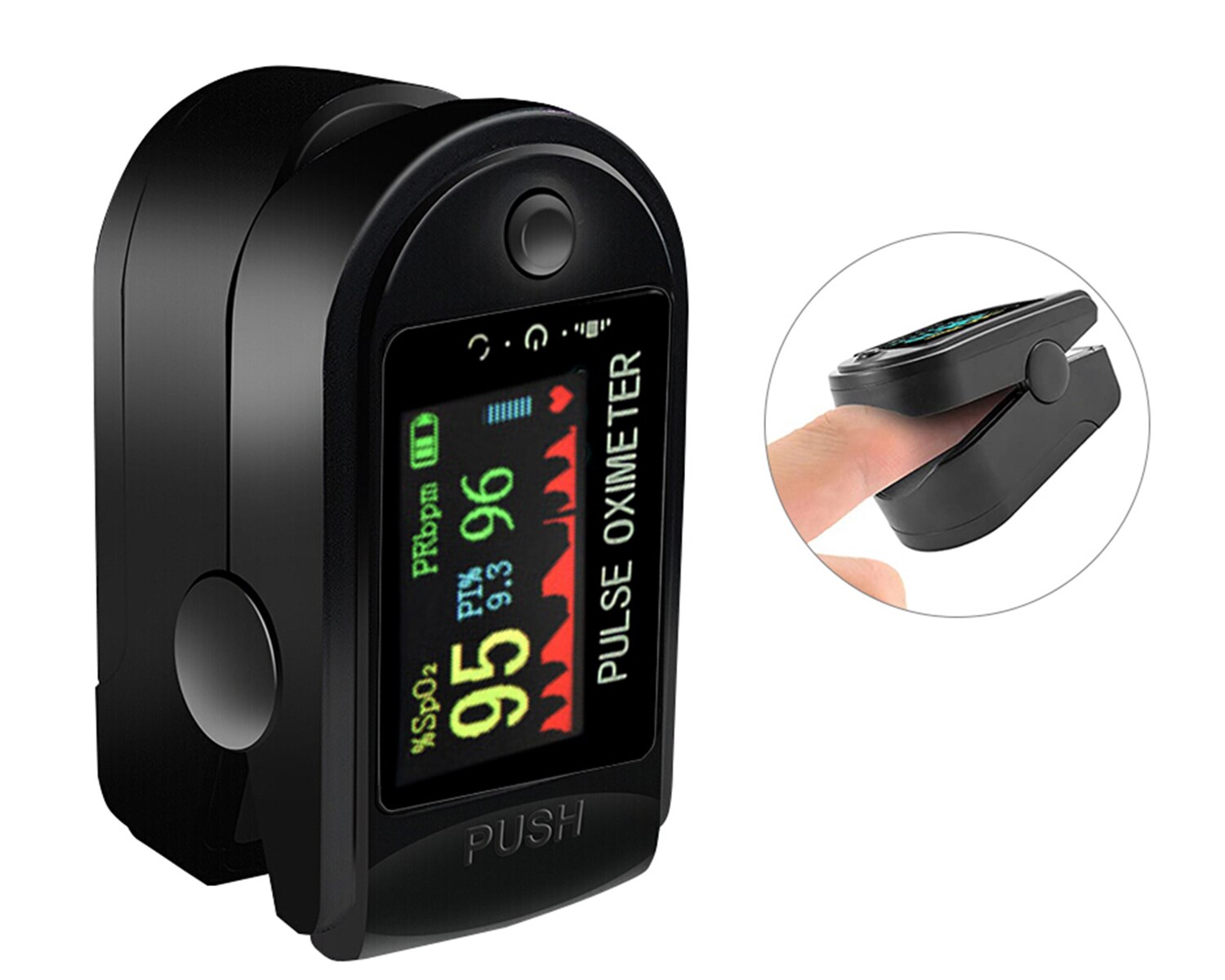 Finger Oximeter Digital Fingertip Pulse Oximeter B... – Grandado