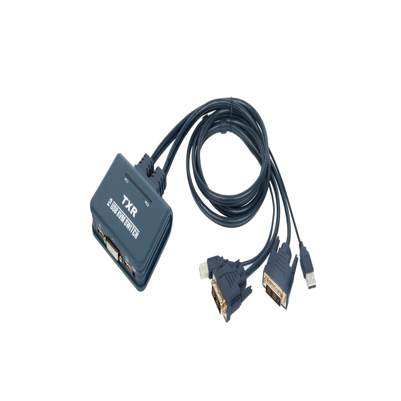 2-port all in DVI KVM switch with USB mouse and ke... – Grandado