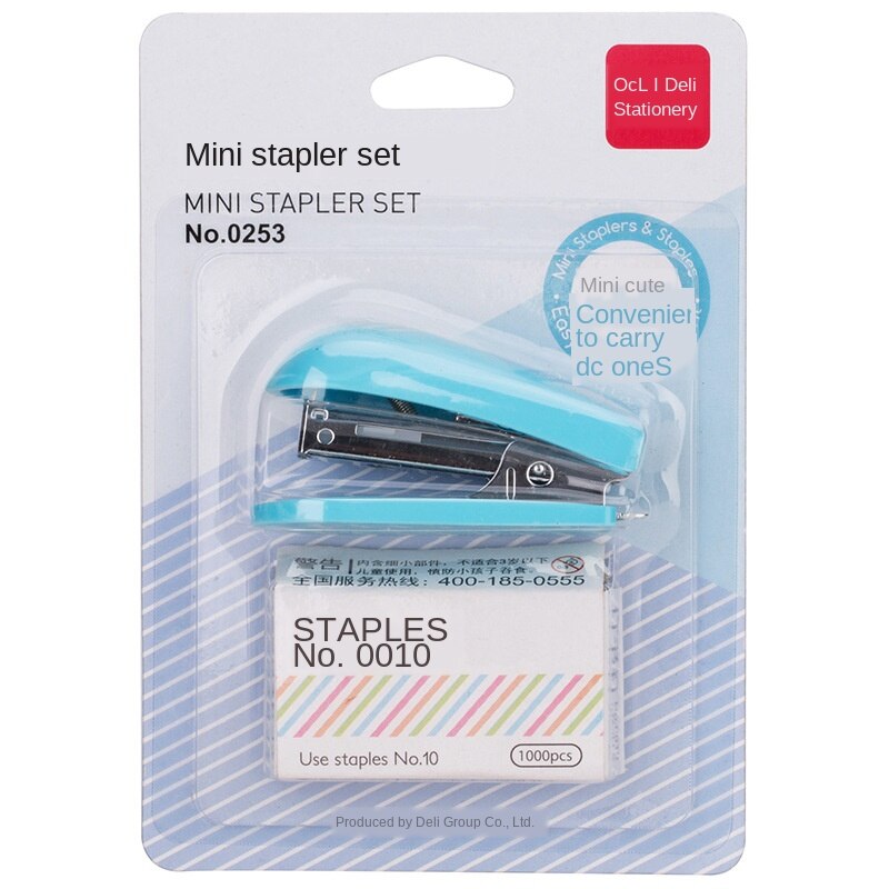 Color stapler solid office material Mini cute, stu... – Grandado