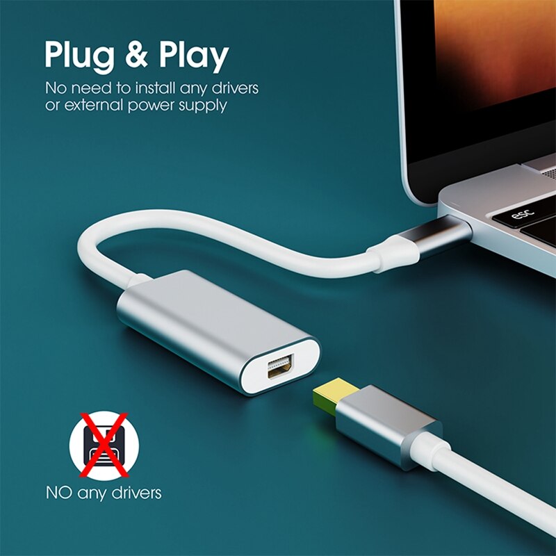 USB C a Mini Displayport, USB Tipo C a Mini Displa... – Grandado
