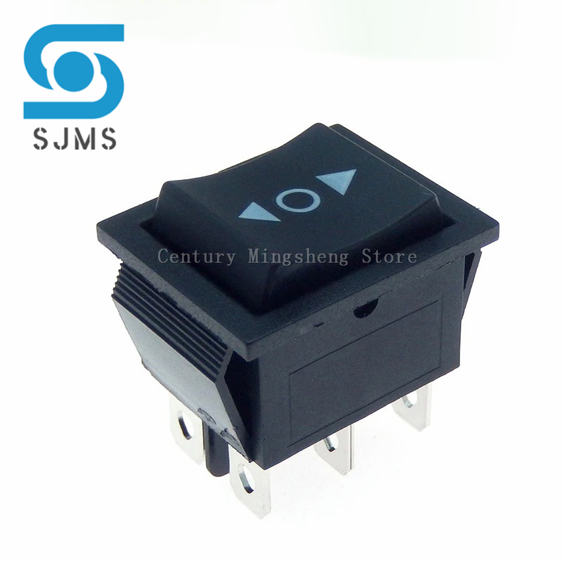 1PCS KCD4 25X31mm Black Rocker Switch 6 Pin Double... – Grandado