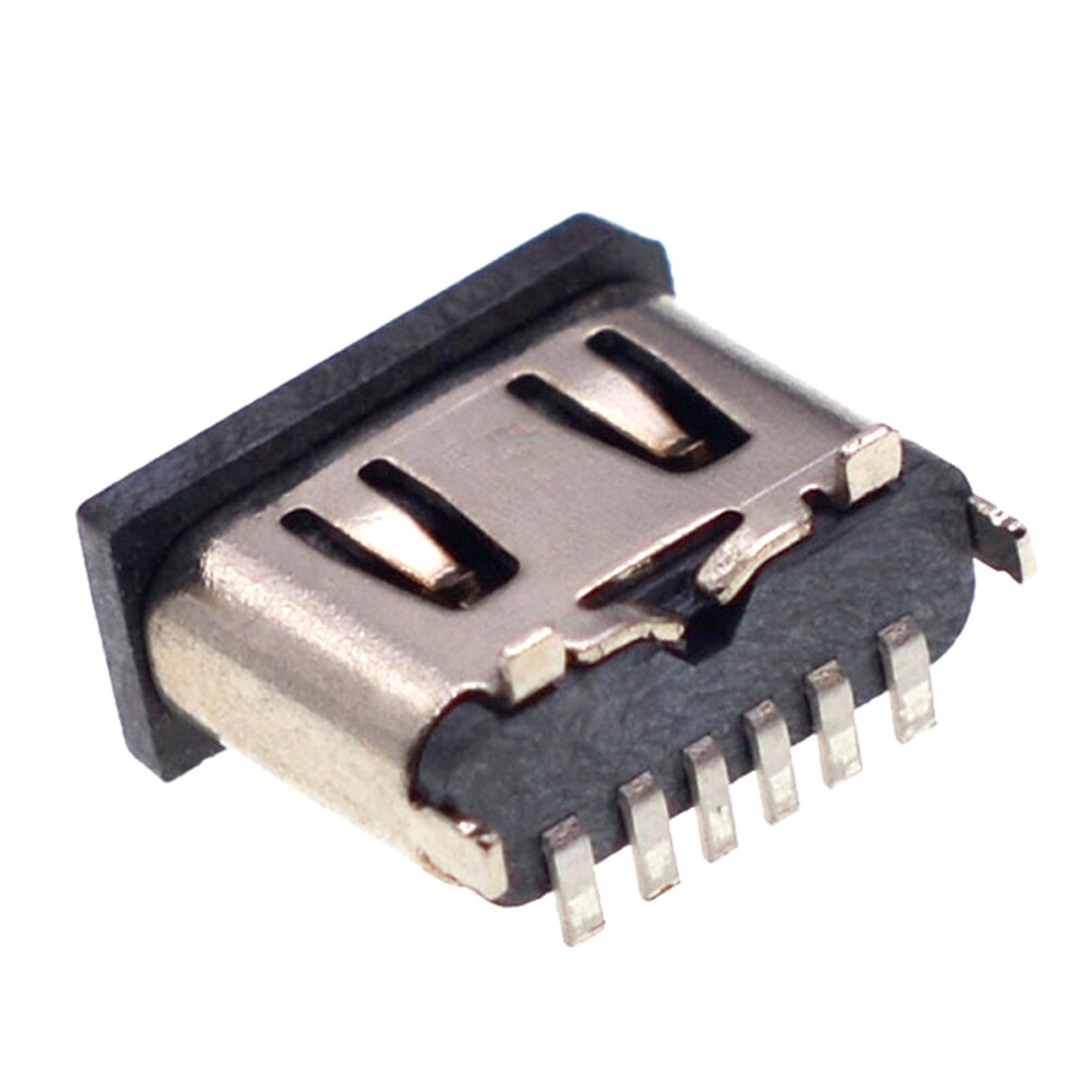 10 unids/lote USB 6Pin conector Conector Micro USB... – Grandado