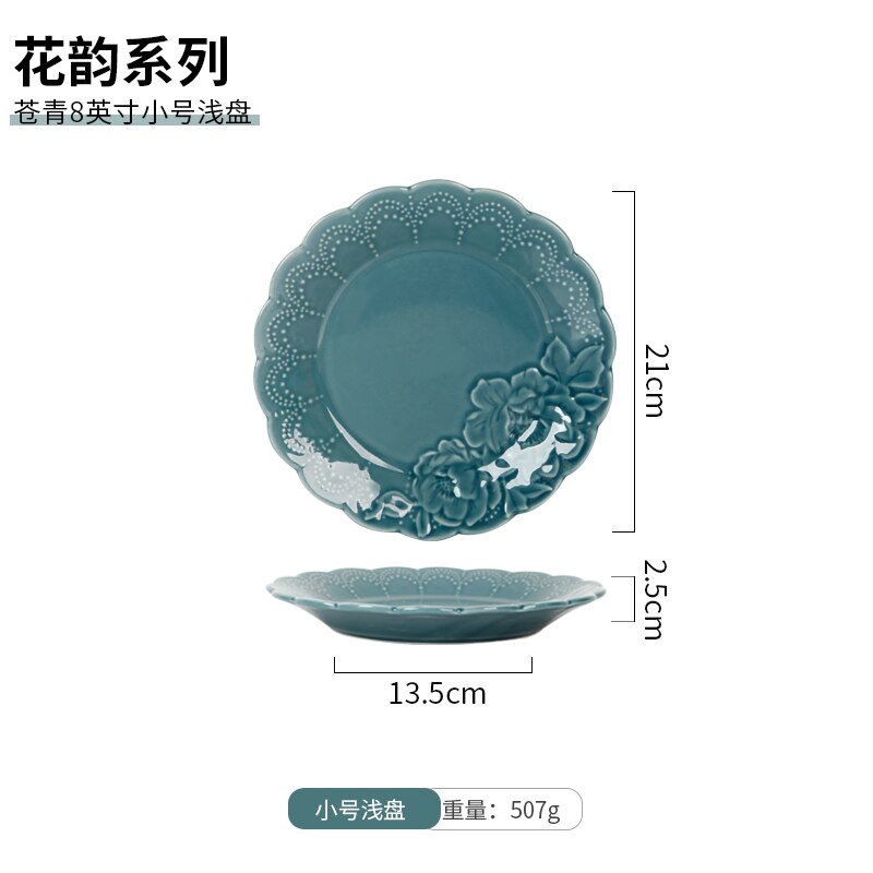 Nordic Art Ceramic Retro Embossed Hotel Restaurant... – Vicedeal