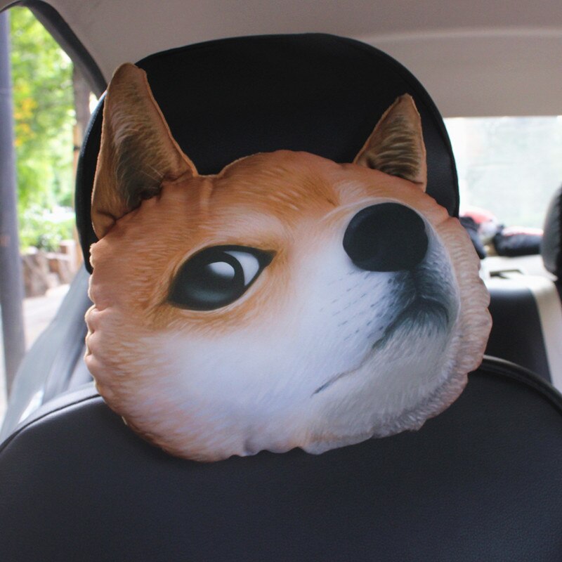 3D Leuke Hond Kat Hoofdsteun Auto Nekkussen Auto H... – Grandado