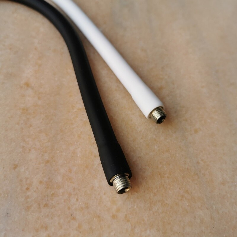2pieces/lot m10+m8 white/black metal Flexible cond... – Grandado