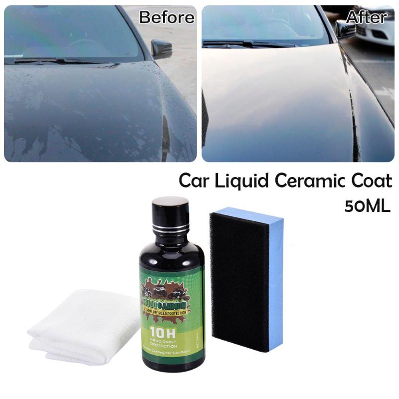 50mL Ceramic Car Coating Liquid Glass 10H Hardness... – Grandado