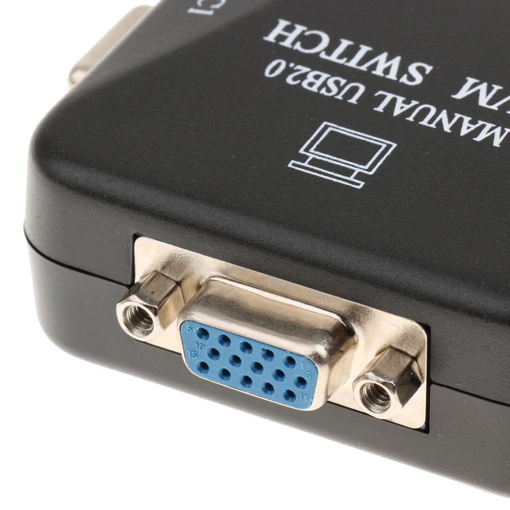 Dual Port USB 2,0 Monitor VGA KVM Switch Box Für P... – Vicedeal