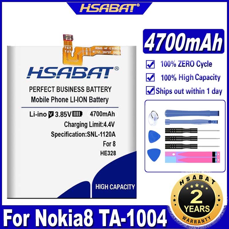 Hsabat HE328 4700Mah Batterij Voor Nokia 8 Nokia8 ... – Vicedeal