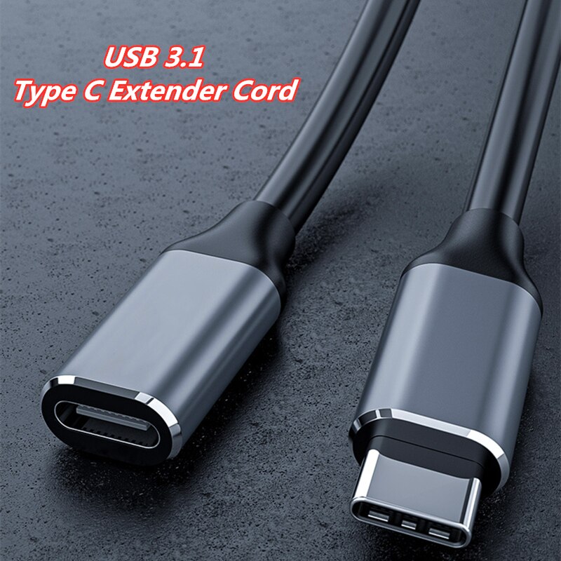 USB3.1 Type-C Extension Cable Type C Extender Cord... – Grandado