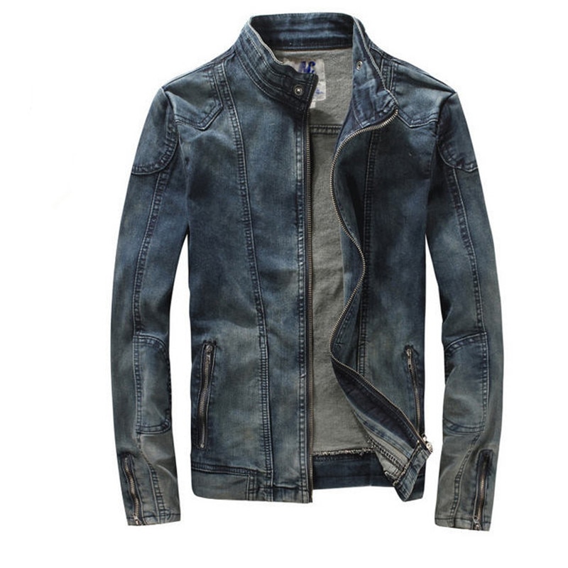 Retro Klassiekers Denim Jas Lente Herfst Mannen Vi... – Vicedeal