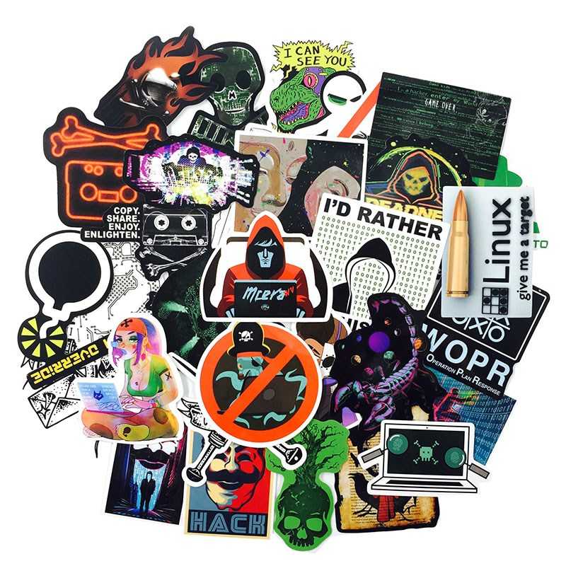50pcslot Programming Geek Hacker Developer Sticke Grandado