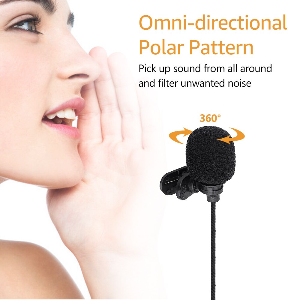 ammoon Mini Clip-on Lapel Lavalier Condenser Micro... – Vicedeal