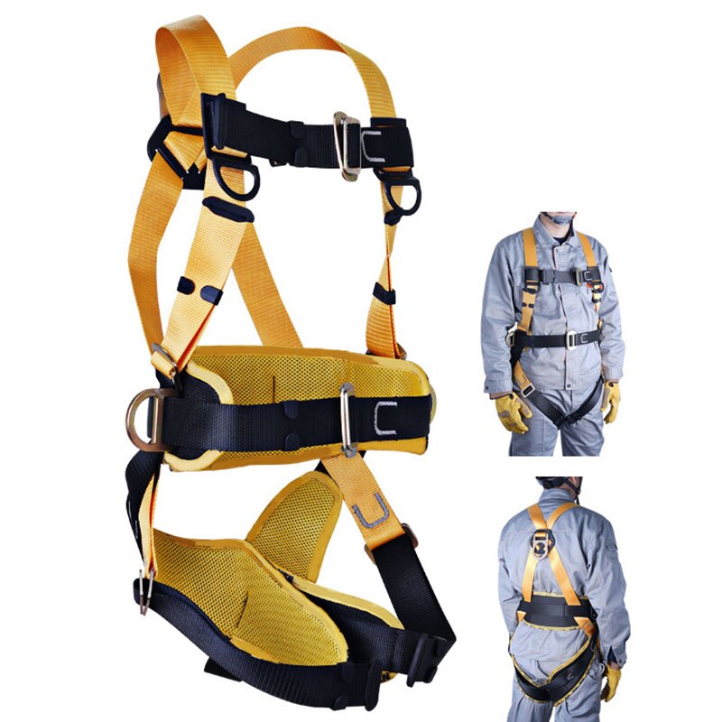 Adjustable Aerial Work Safety Belt Five-Point Safe... – Grandado