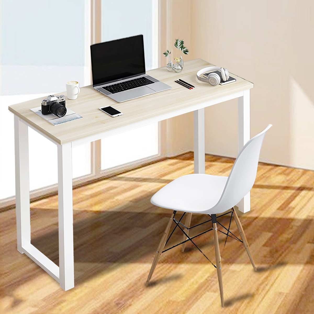 Computer Desk Laptop Desk Modern Bedside Table Woo... – Grandado
