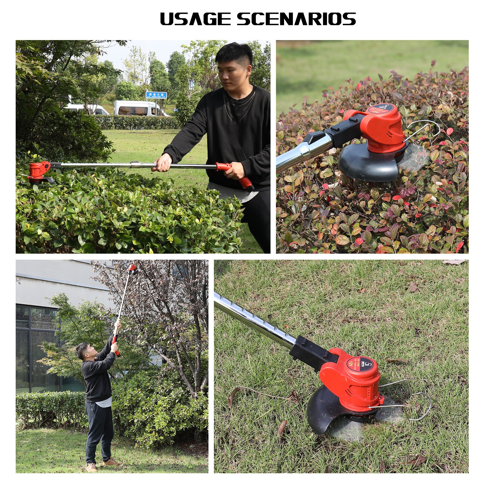 Portable 12V Electric Lawn Mower Cordless Househol... – Grandado