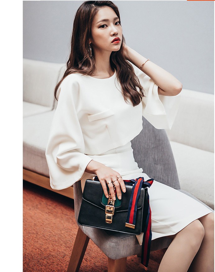 Spring Autumn Office Ladies Skirt Set Women Short ... – Grandado