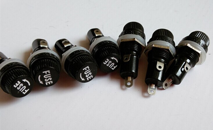 10pcs 5*20mm fuse black holders 5x20 glass fuse in... – Grandado
